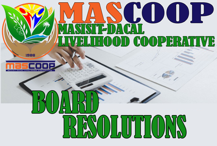 Board Resolutions – MASCOOP